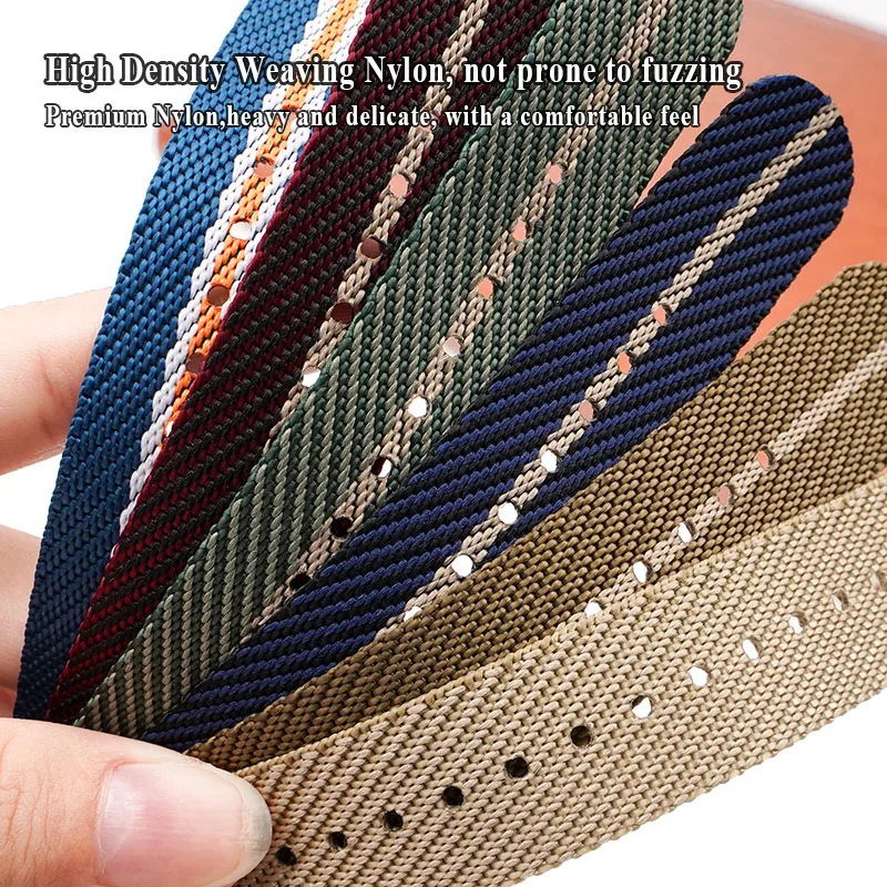 Wholesale 20mm 22mm High Density Nylon Fabric Watch Bands Seat Belt ...