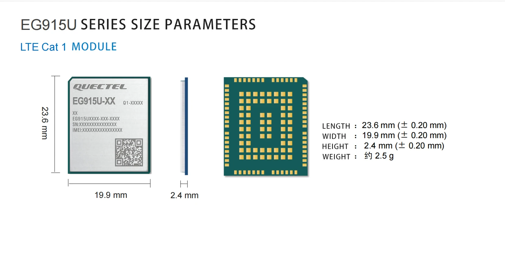 新eg915n-eu Lte Cat 1模块eg915neu Eg915ueu Eg915ucn Eg915ula Eg915neu Eg915neuag-n06-sgnsa无线模块 ...