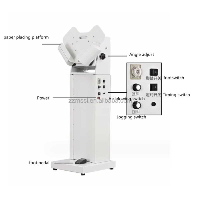 A3 Paper Pile Stacking Jogger Turner Machine - Semi Electric