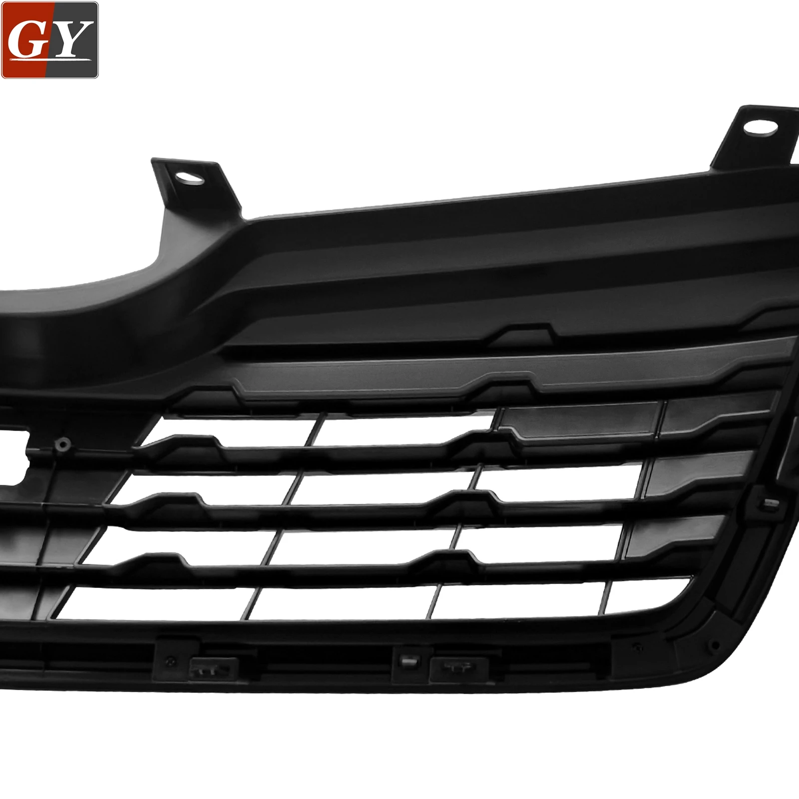 Abs Oem Style Front Grill Mesh Kit (gloss Black W. Red Strip) For ...