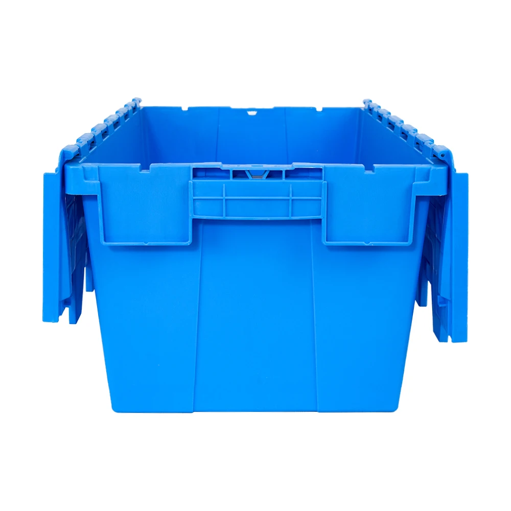 Plastic Container with Hinged Lid Distribution Turnover Container ...