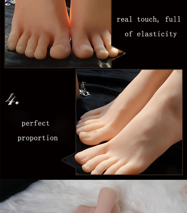 Realistic Silicone Foot Models - Perfect for Jewelry Photography
