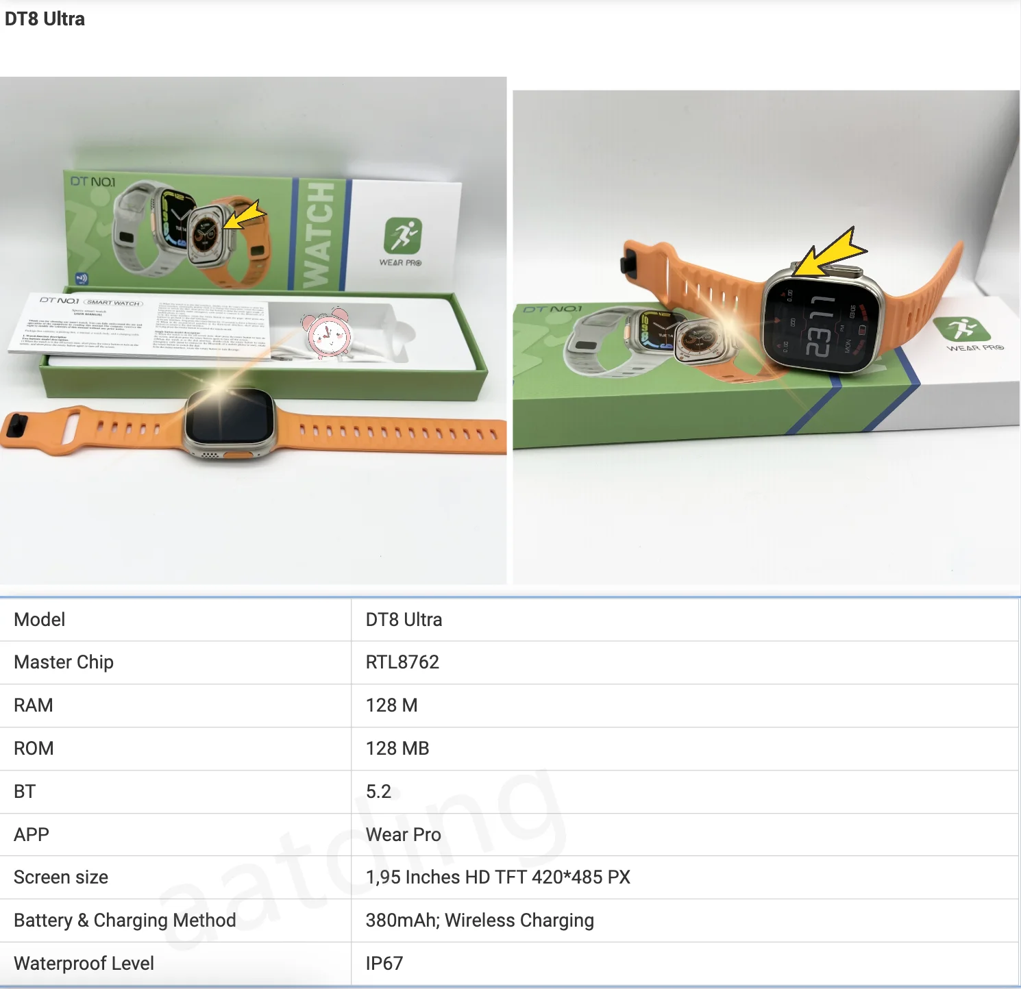 Dt3 Mate Smartwatch 2023 Best Circular Screen Dual Strap Relojes ...