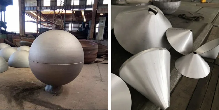 Heavy Duty Fabrication Process Carbon Steel Dish Head End Caps For ...