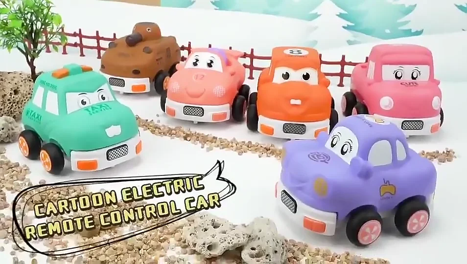 Children Preschool Rubber Remote Control Car Toy 2ch Electric Cute ...