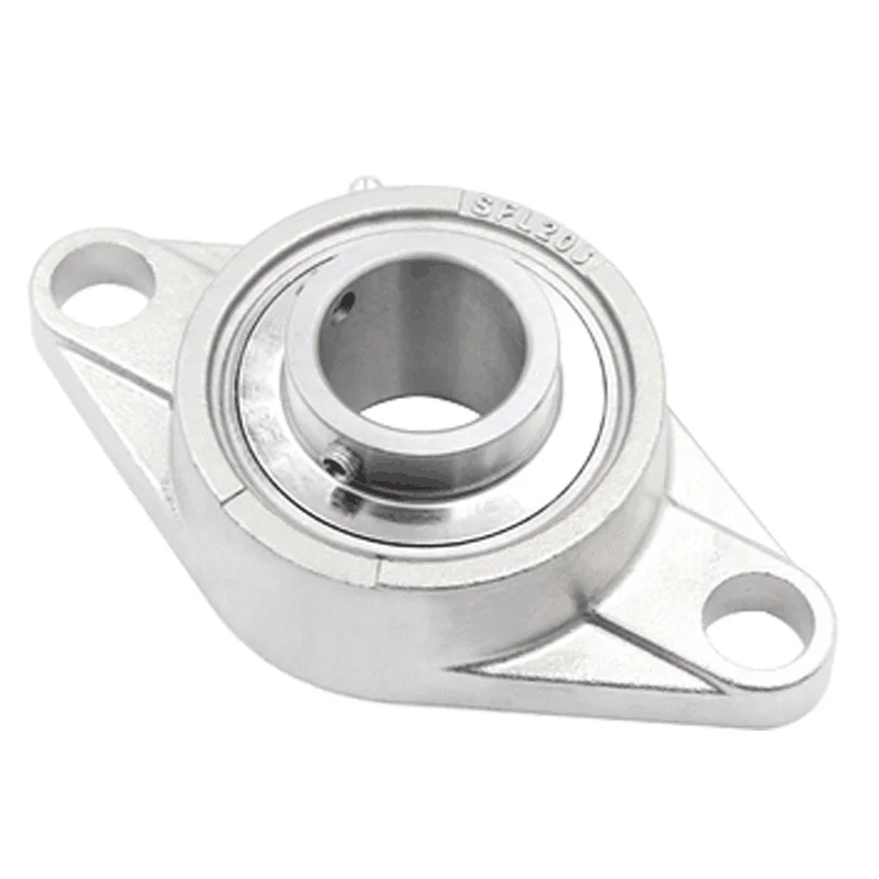 304 Stainless Steel Pillow Block Housing Bearing S FL203