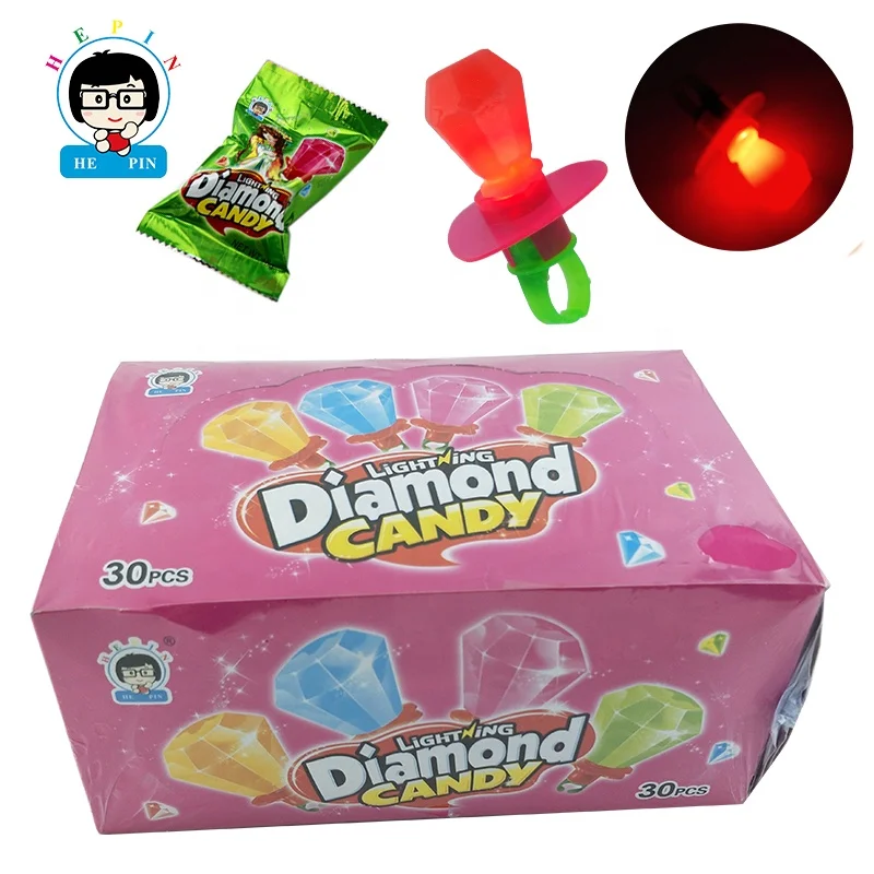 Wholesale OEM Order Diamond Ring Lollipop Sweet Hard Candy