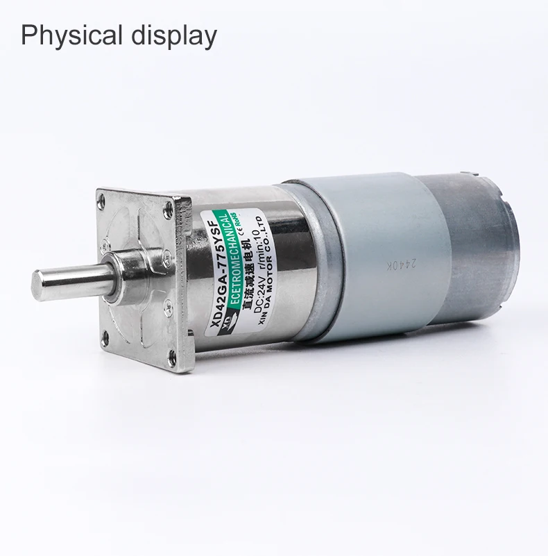 775 Dc Motor With Gearbox 12v24v 5-600rpm 25w 0.07-6nm For Use In ...
