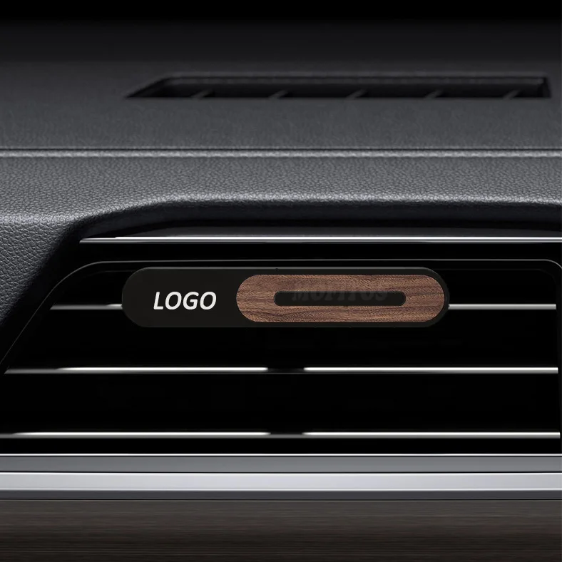 Custom Luxury Wooden Metal Vent Clip Freshener Aromatherapy