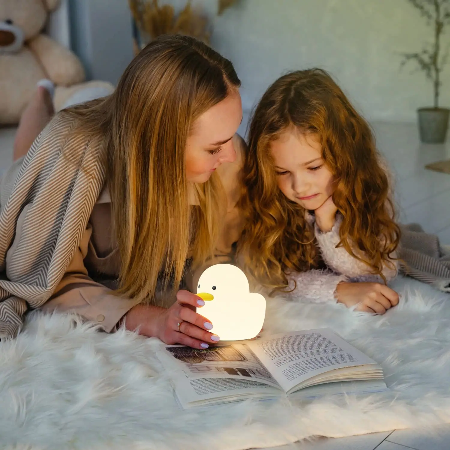 Silicone Night Light For Nursery Duck Lamp For Baby Adults Nursery ...