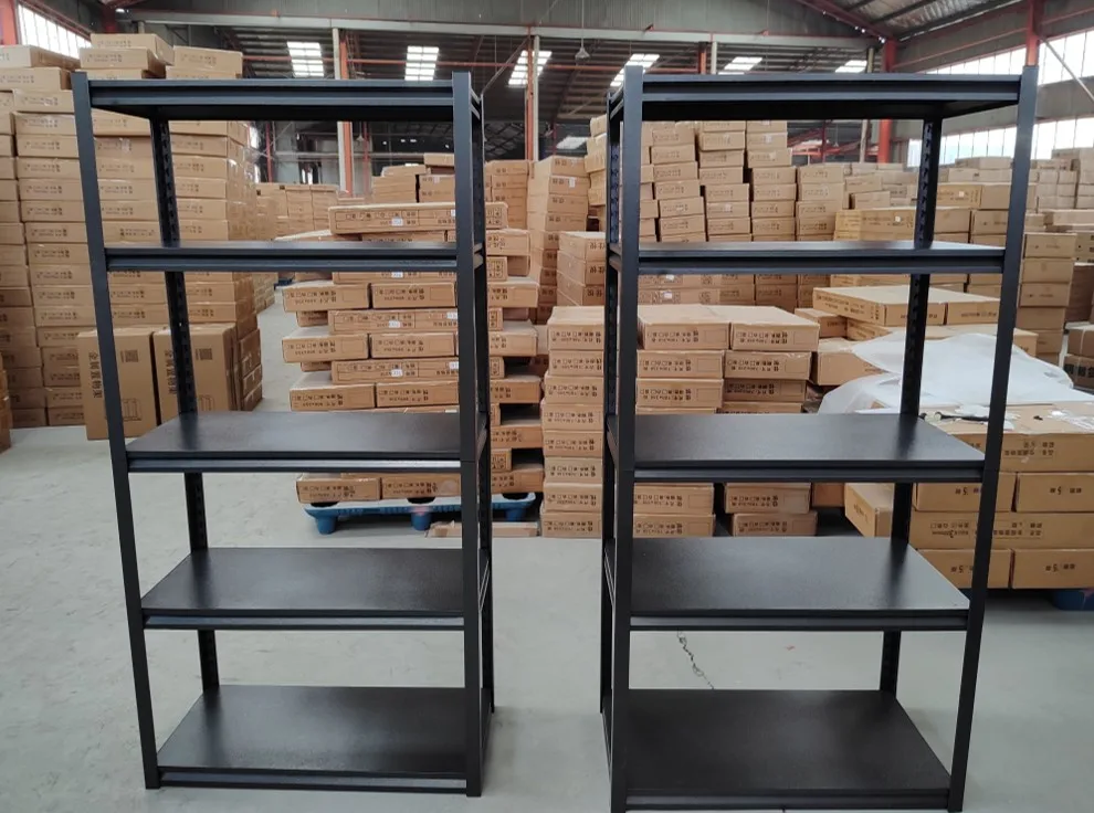 Easy Assemble Warehouse Metal Stacking Racks Shelves Heavy Duty ...
