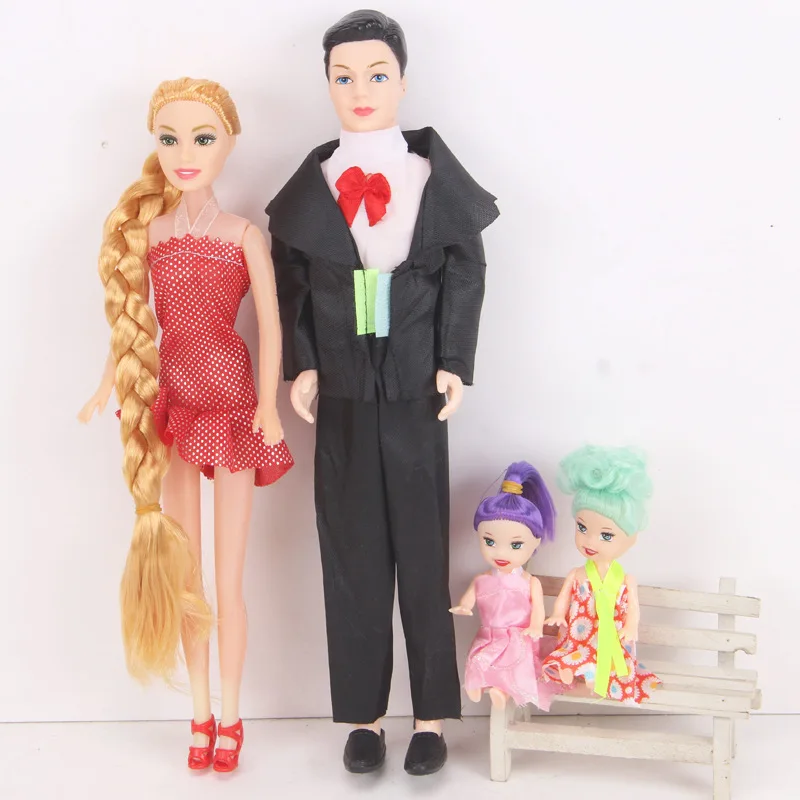 Dropshipping 30cm Family Doll Set Boys Mother Father Girl Spread Their ...