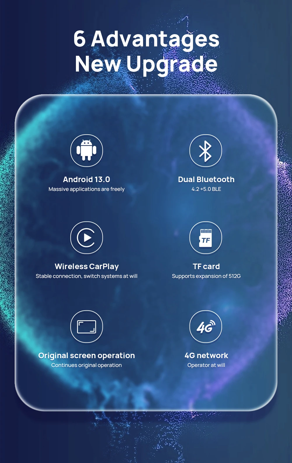 Carplay AI Box for Audi/Benz With Original Carplay Android 13 System 8+128G Smart Touch Box 8 ...
