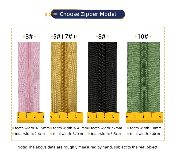 Multi-color Customized #3 Nylon Coil Reverse Pouch Mini Zipper For Pant ...