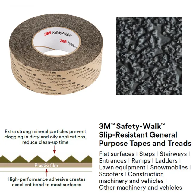 3m Safety Walk Coarse Tapes And Treads 710 Black Anti Slip Tape - Buy ...
