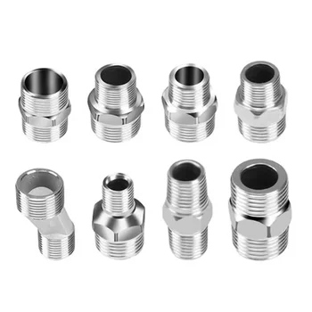 Stainless Steel 304 316 Variable Diameter Double Male Threaded Nipple ...