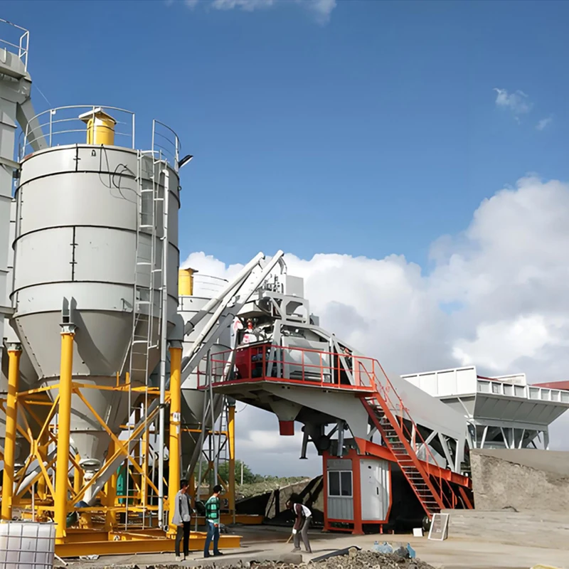 Concrete Mixing Plant Batching Plant Hzs60 Small Concrete Batching ...