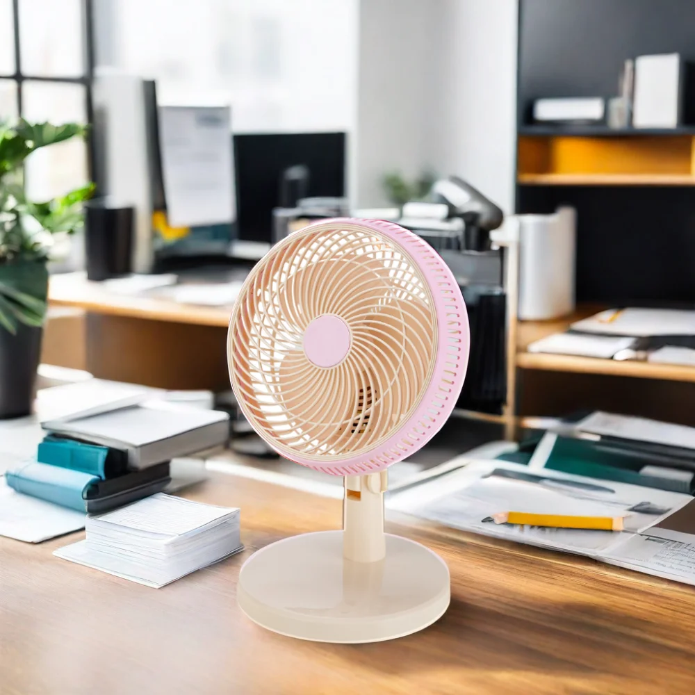 Oscillating Low Noise Mute Energy Saving Desk Cooling Fan Plastic Body ...