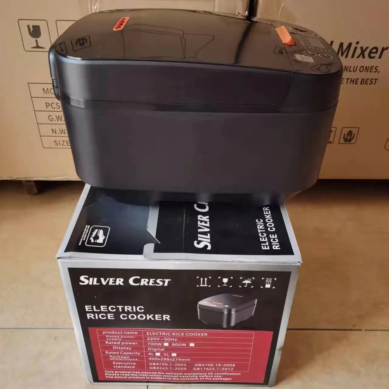 900w Household Super-capacity Rice Cooker Silver Crest Multi-function ...