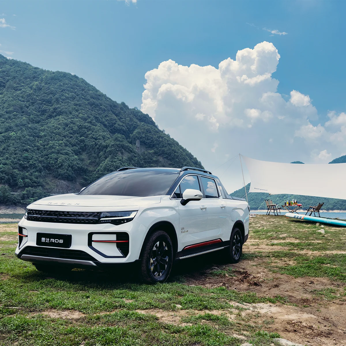 Geely Radar RD6 EV Pick up - White, 5 Seats, 400km Range