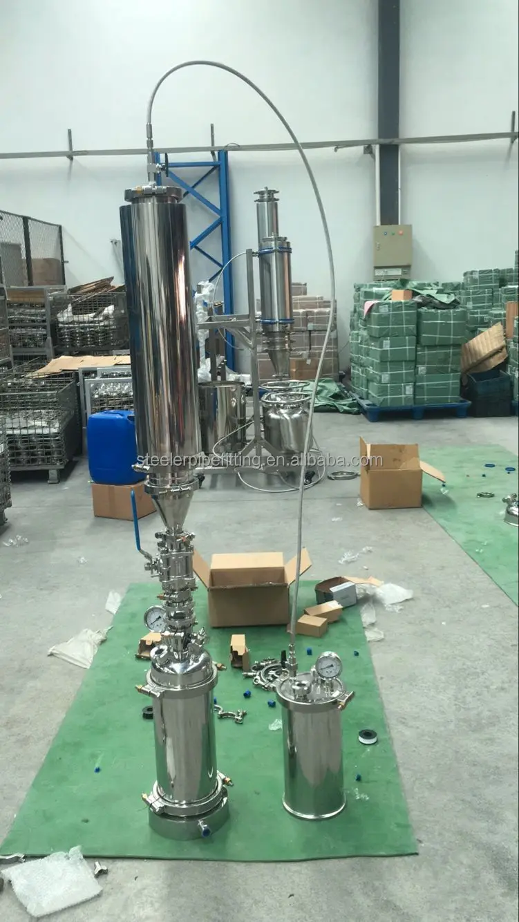 Ss304 Stainless Closed Loop Jacketed Column With 1/2"fnpt For Extractor ...