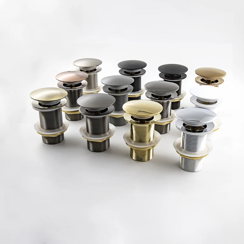Hot Sale BRASS Wash Basin Drain Fitting Various Color Basin Drains Pop ...
