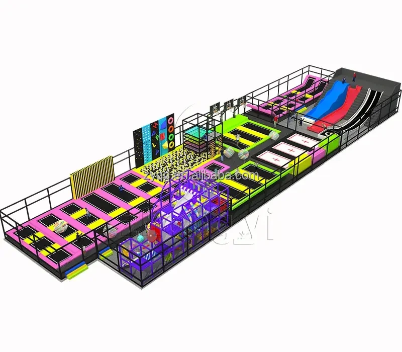 Zhongyi Adults Kid Indoor Amusement Jump Trampoline Park