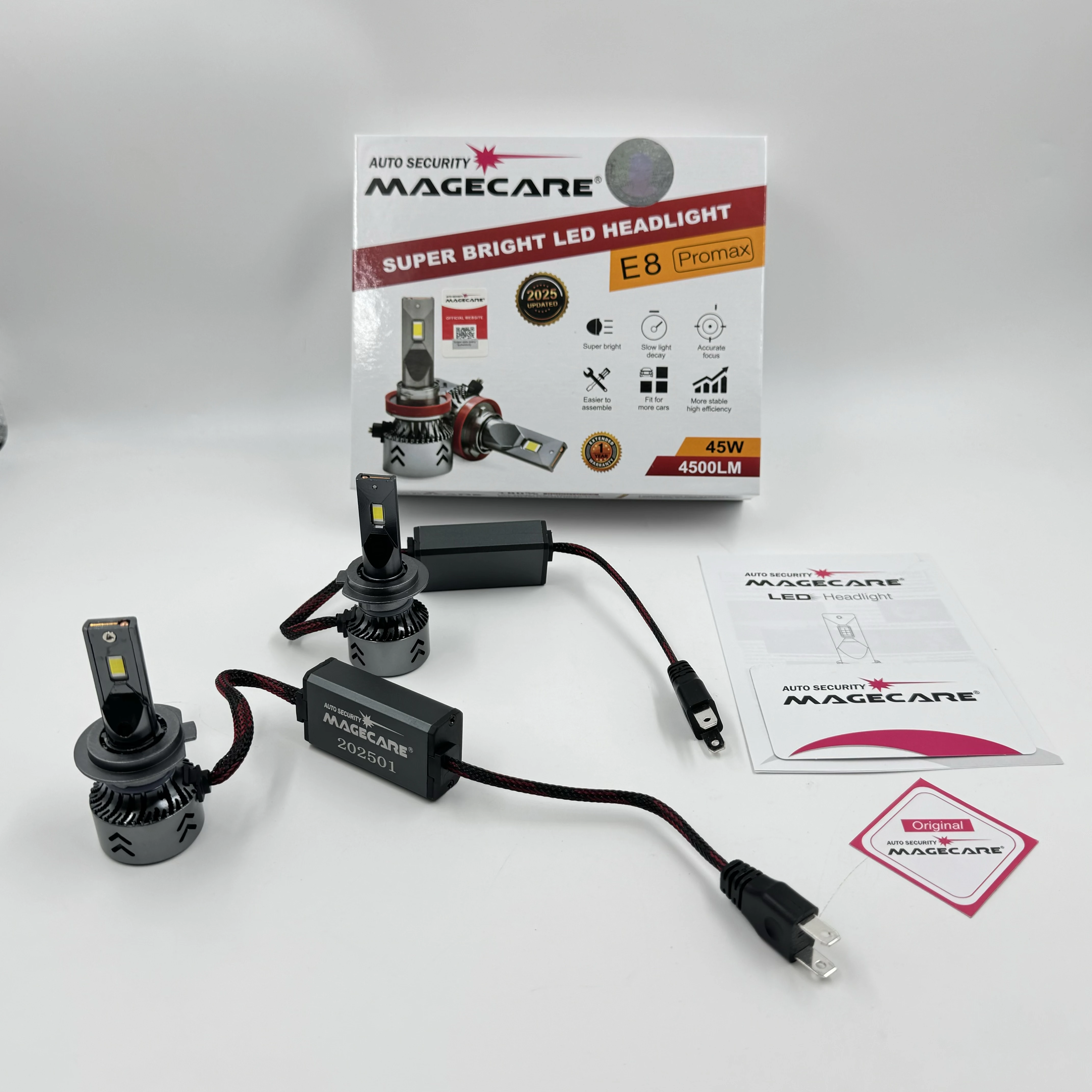 E8 Promaxsuper Bright Cool White Auto Led Headlight Car Lighting System ...