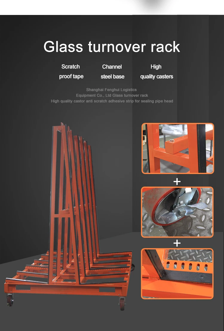 A Frame Glass Transport Racks Double Sides Glass Transport Trolley ...