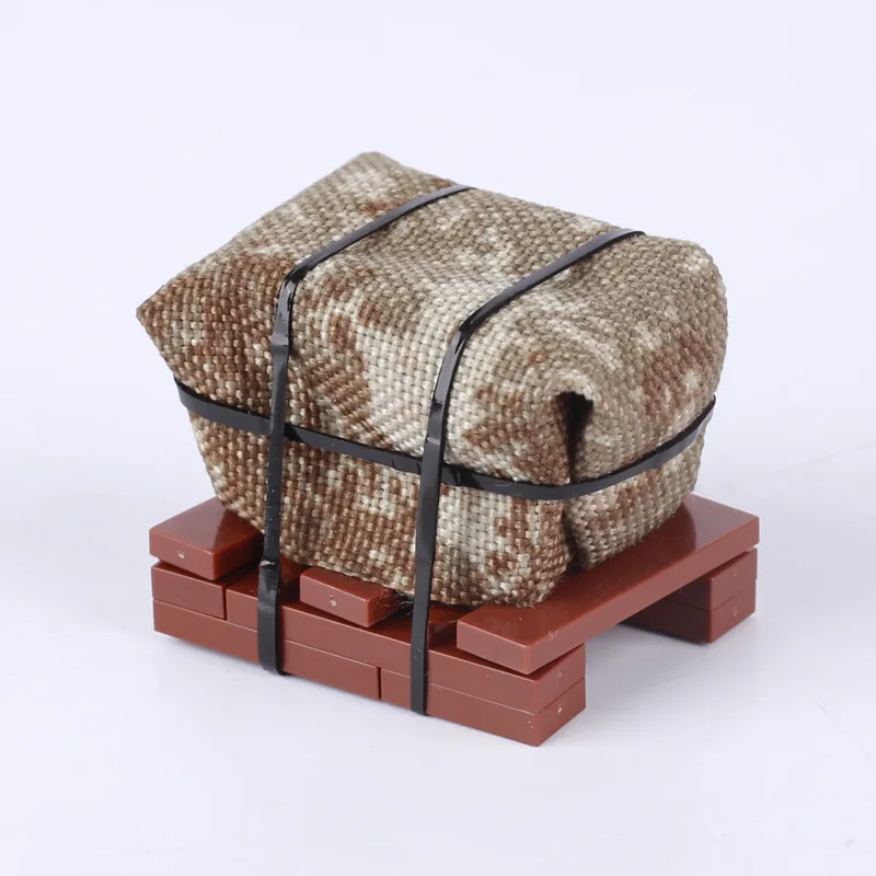 WW2 Military Mini Soldier Figure Army Camouflage Supply Airdrop Box ...