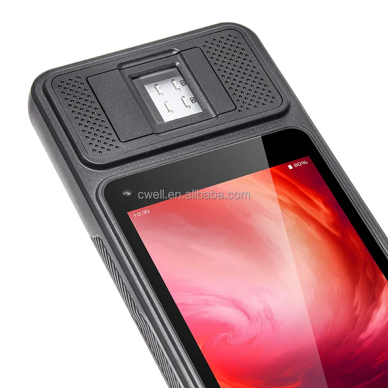 Uniwa F501 Fap Optical Biometric Fingerprint Reader 2d Barcode Scanner 5" Nfc Portable Rugged ...