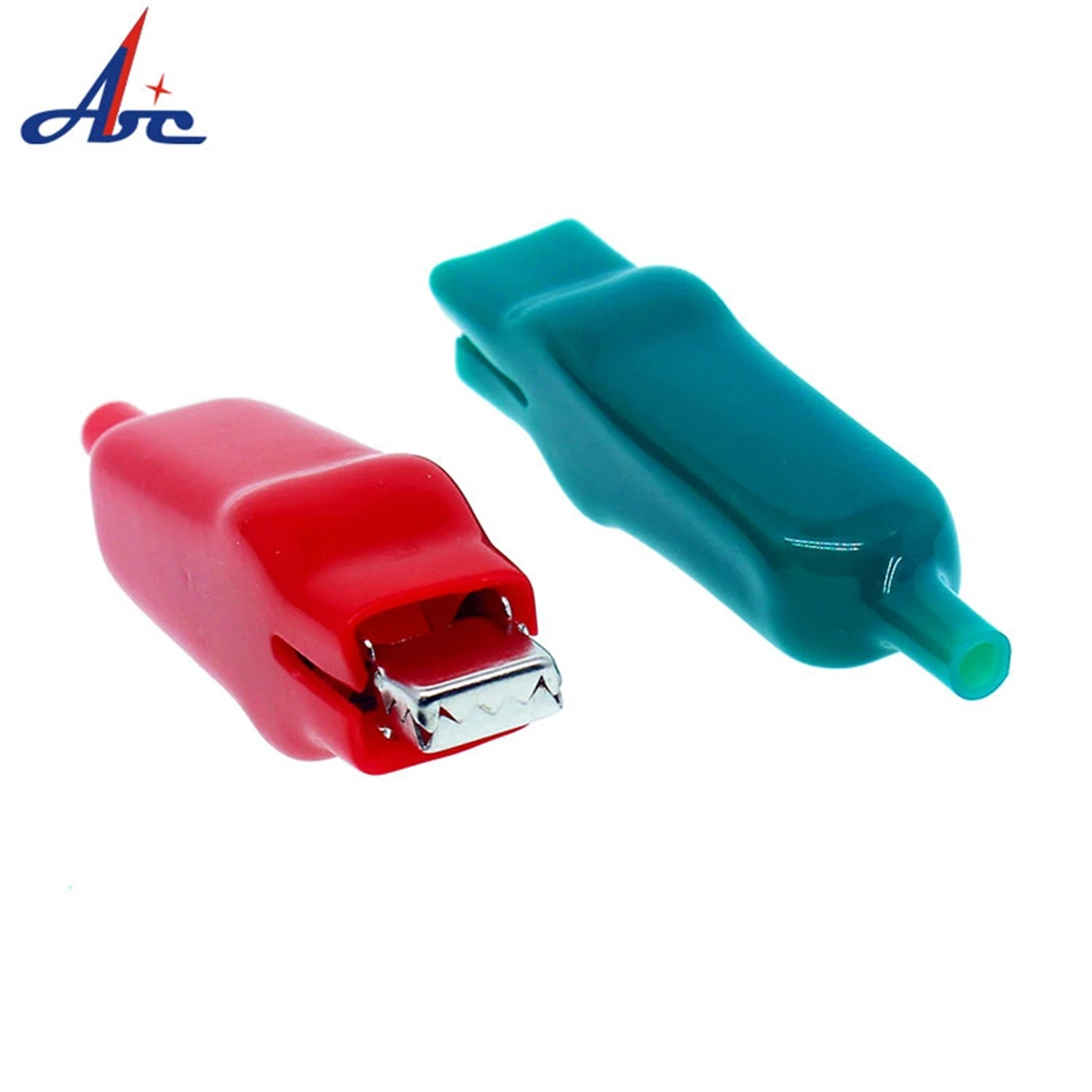 Red And Black Battery Clips Banana Plugs 65mm 20a Battery Clips With ...