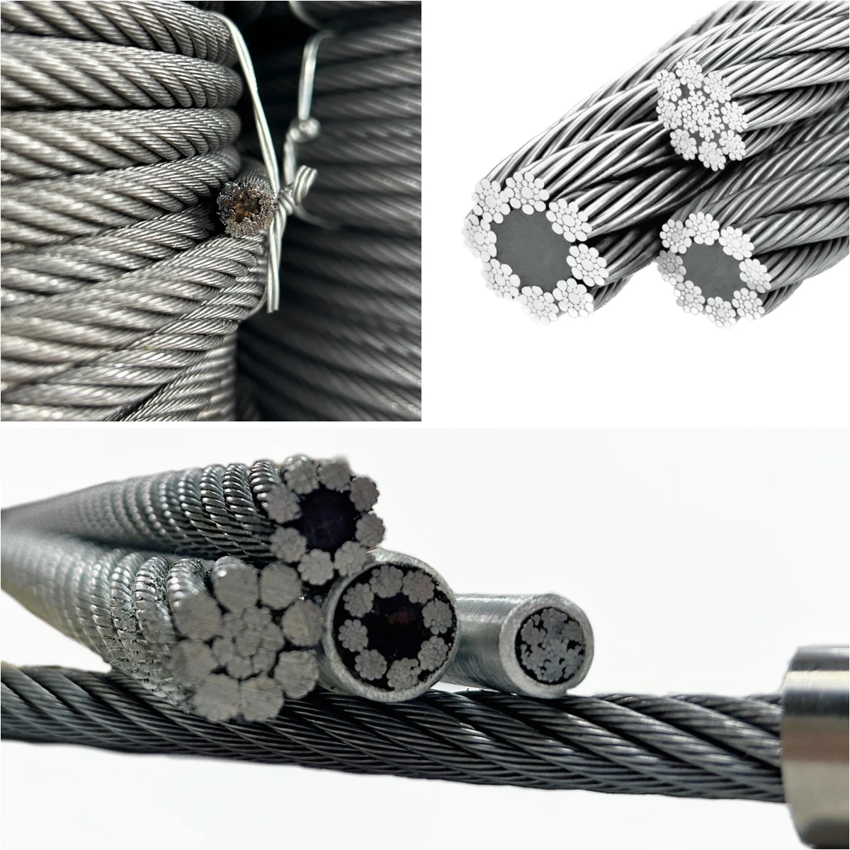 8x19S+FC Steel Wire Rope 10mm Lift Wire Rope Lifting Cable 8x19 Elevator Steel Wire Rope ...