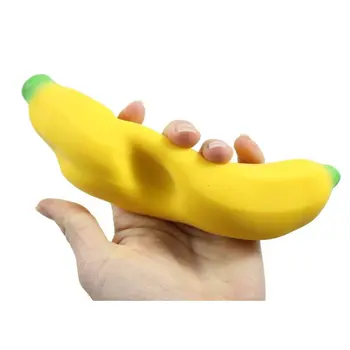 Squishy Sand-filled Banana Moldable Sensory Stress Squeeze Fidget Toy ...