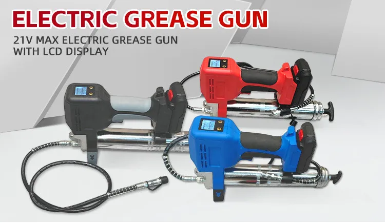 Heavy Duty Automatic Grease Gun With Lcd Display 10000psi Dual Flow ...