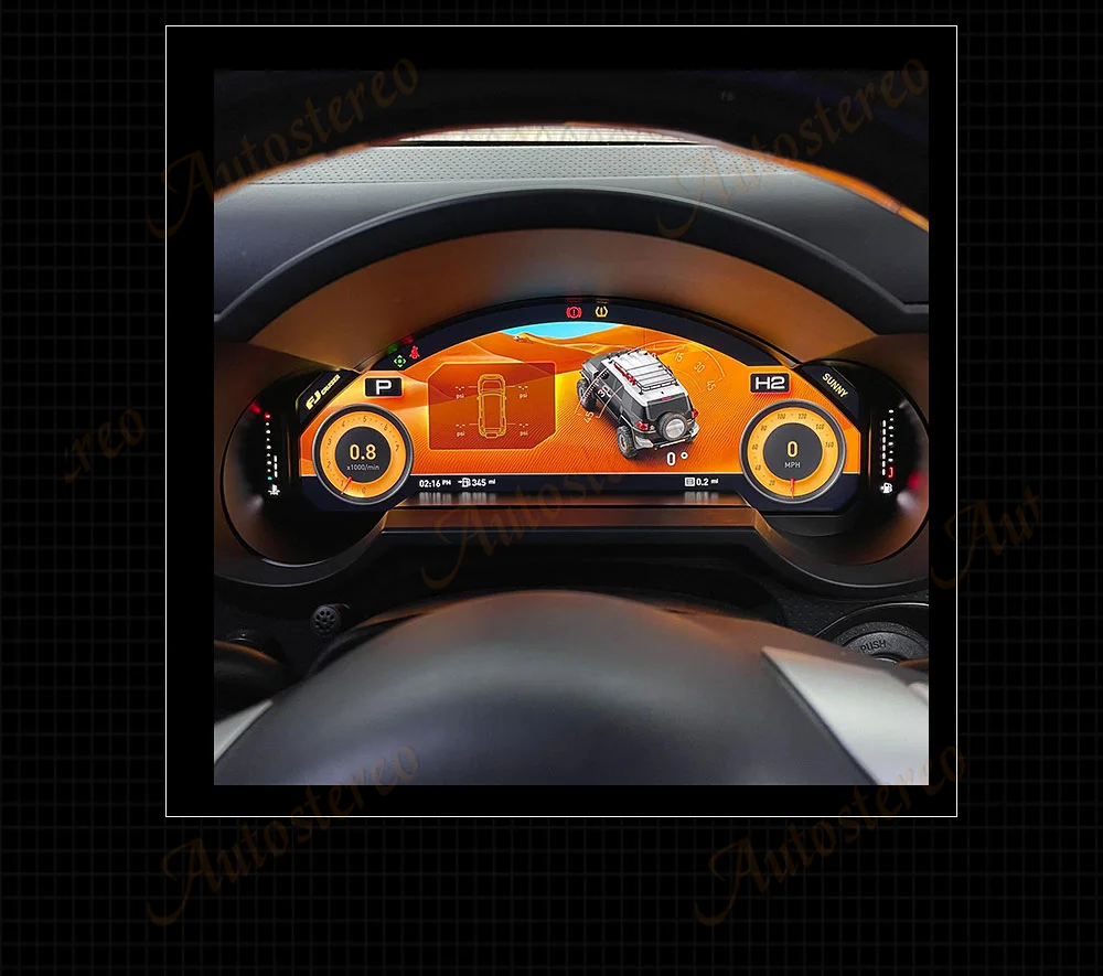 12.3inch For Toyota Fj Cruiser 2007-2019 Digital Cluster Virtual ...