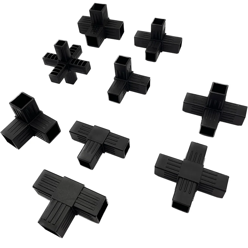Adjustable 2-6 Way Corner Connector For Square Tubes Smooth Nylon Pp ...