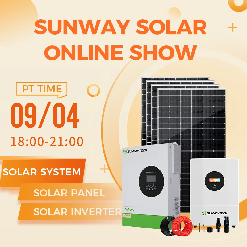 SUNWAY SOLAR: ONE-STOP SOLAR SYSTEM SOLUTION Product Show Stream 2023 - Alibaba.com