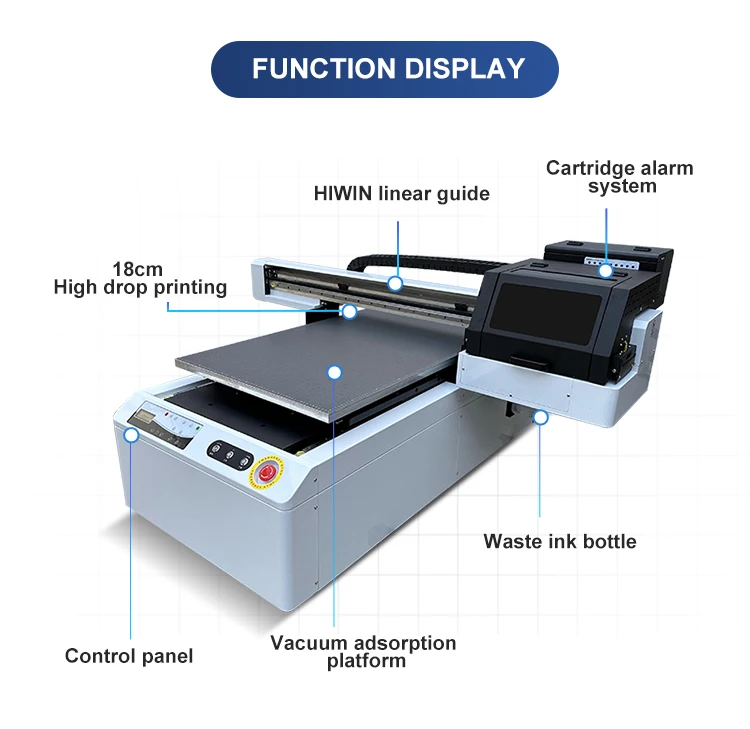 60 90cm 2 I3200 Printhead High Precision Flatbed 6090 Uv Printer For ...