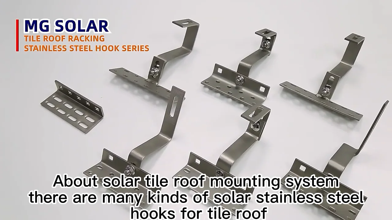 Solar Stainless Steel Solar Tile Roof Hooks Non-adjustable Solar Hook ...
