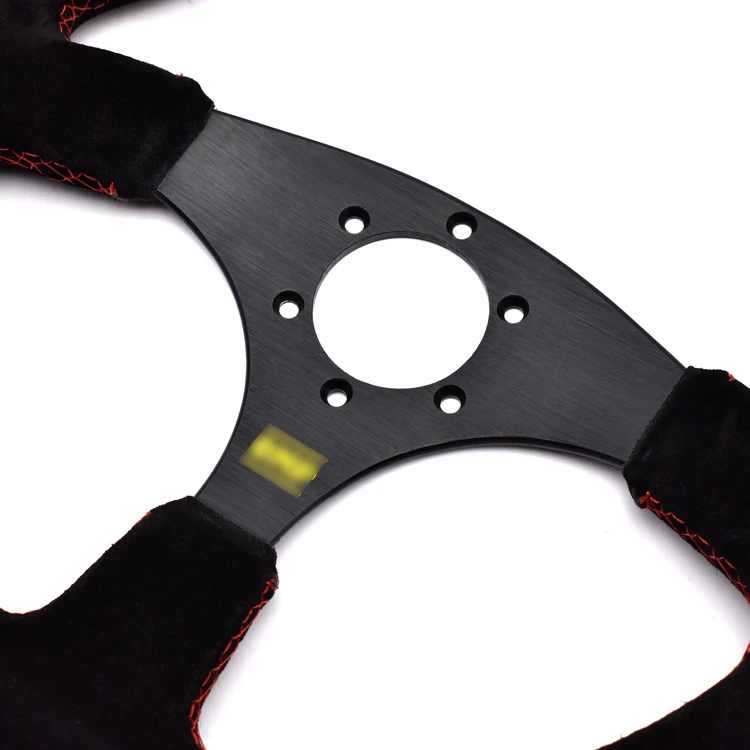 Universal Suede Leather Racing Car Steering Wheel