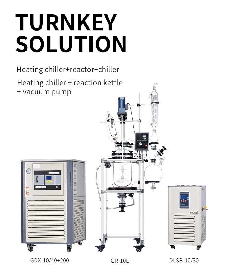 10L Fermenter - High Quality Mini Jacketed Bioreactor