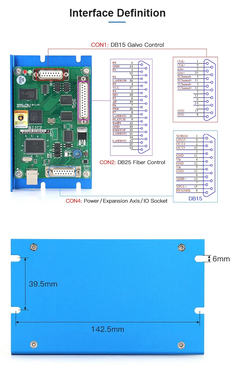 Laser Control Board Ezcad Control Card For Fiber And Co2 Laser Marking ...