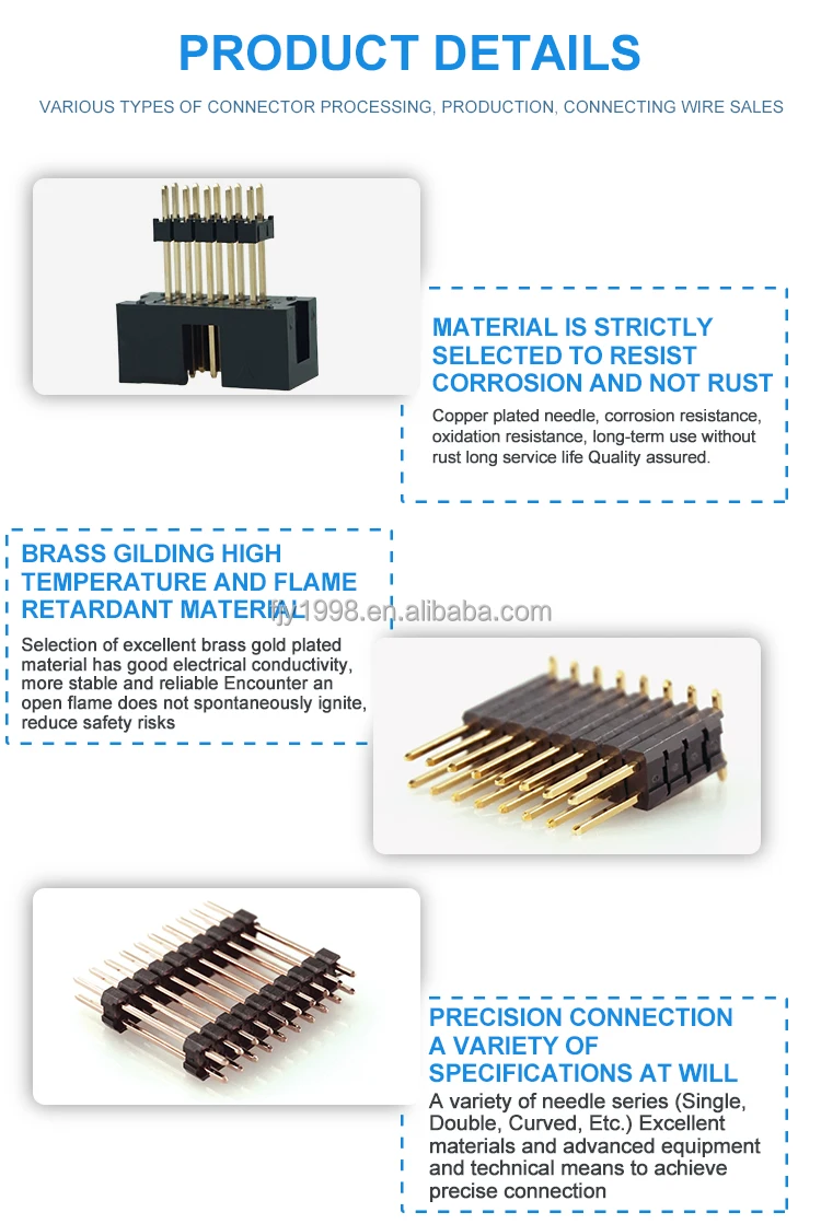 1.27mm Round Pin Header Connector 90 Degree Pin Header Female Header 2. ...