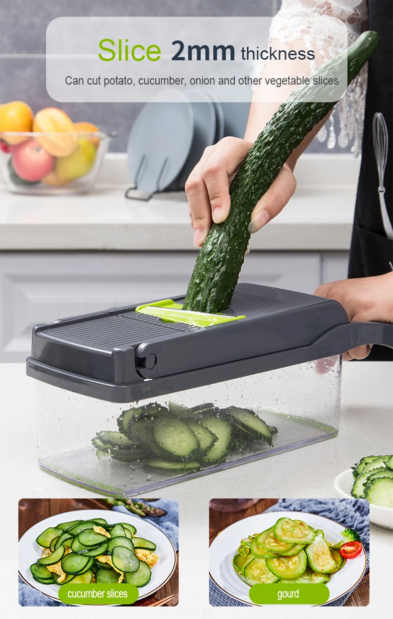 Versatile 15-in-1 Kitchen Tool - Efficient Cutting Solutions