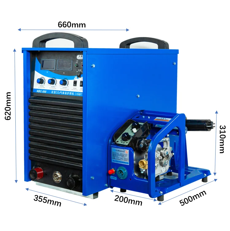 380V Three Phase IGBT MIG CO2 Welding Machine NBC-500