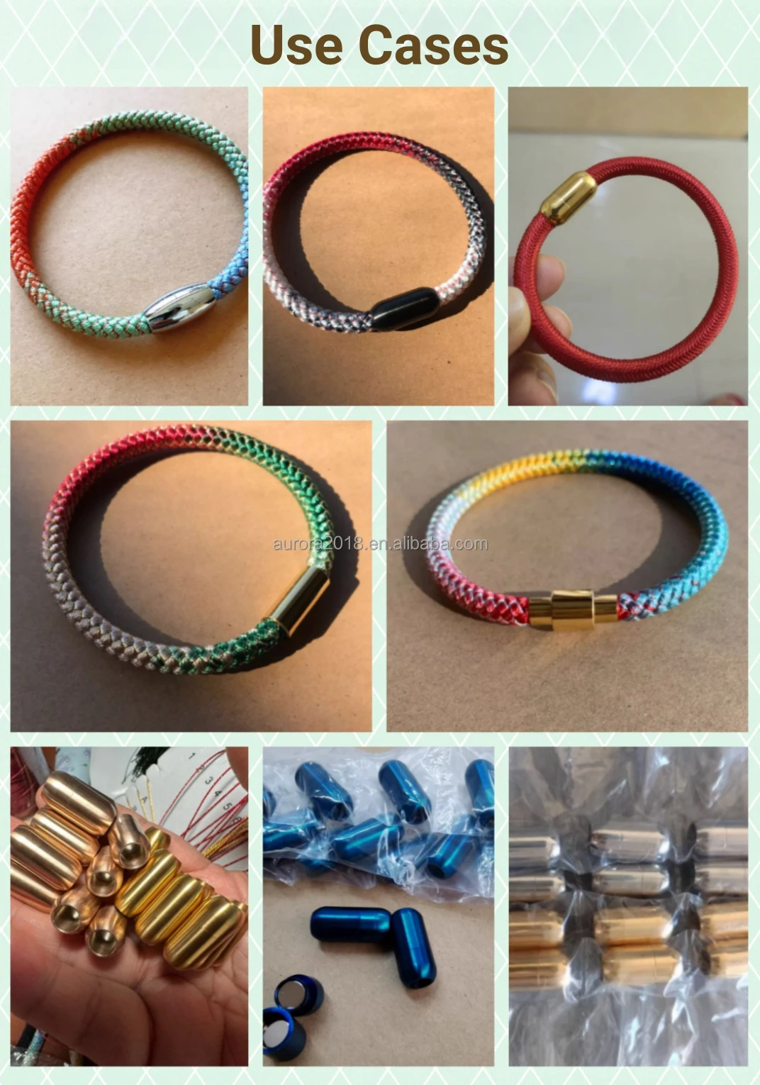 Custom Wholesale Stainless Steel Cable Clamp Necklace Clasp Connection ...