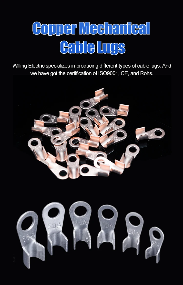 Insulated Ring Wire Electrical Cable Lugs Types - Buy Mechanical Cable ...