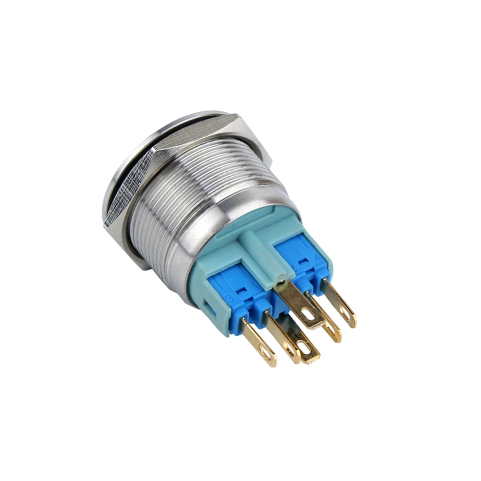 22mm Waterproof Mini Led Push Button Momentary Switch,Illuminated Round ...