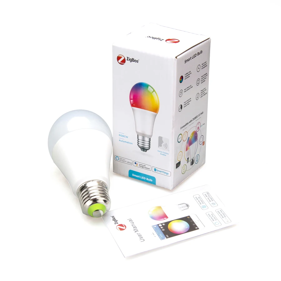 A19 Homekit ZigBee E26 E27 RGB Color Light Bulb Voice Control ...